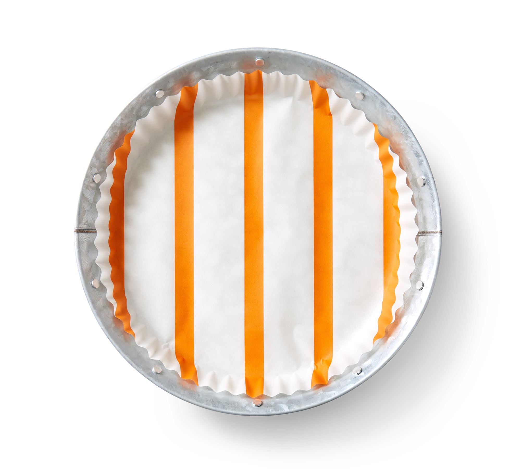 "Go Team Orange" pre-formed plate liners – Plate & Pattern