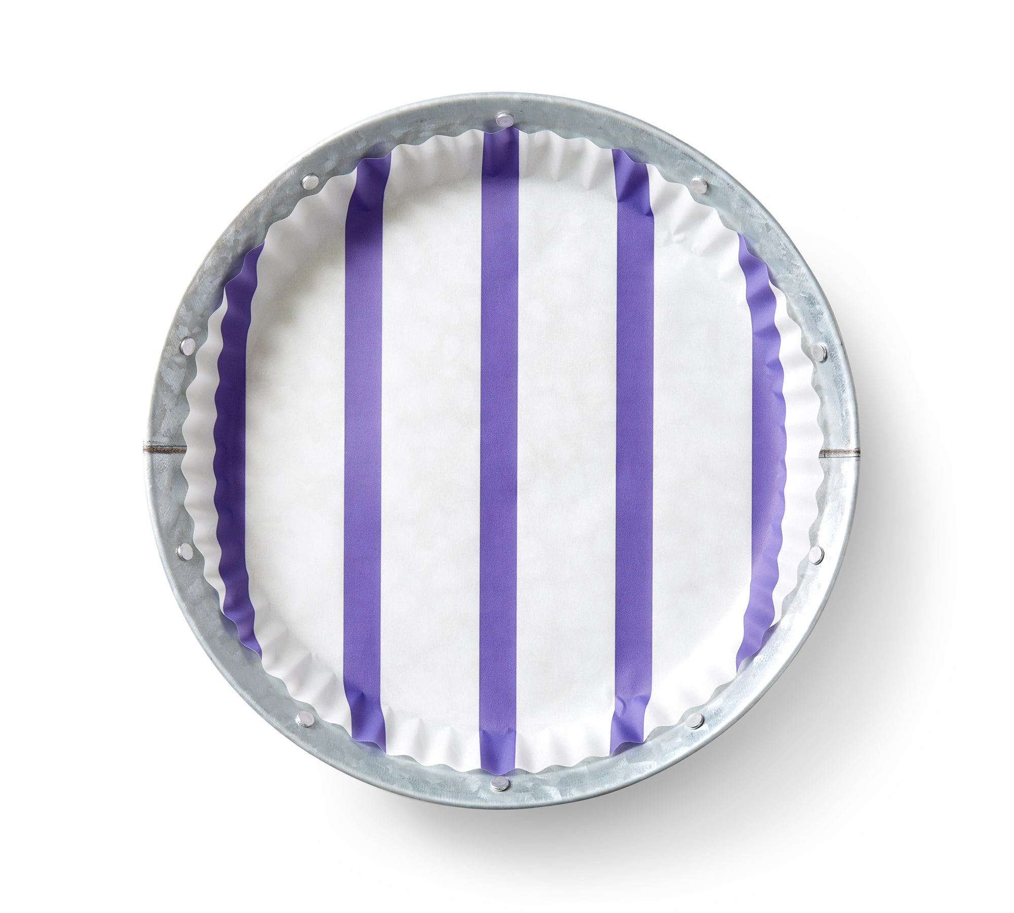 "Go Team Purple" pre-formed plate liners – Plate & Pattern
