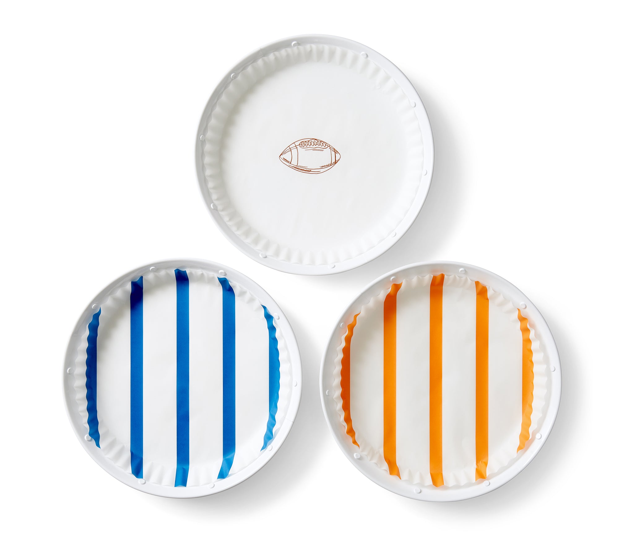 "Touchdown!" pre-formed plate liners – Plate & Pattern