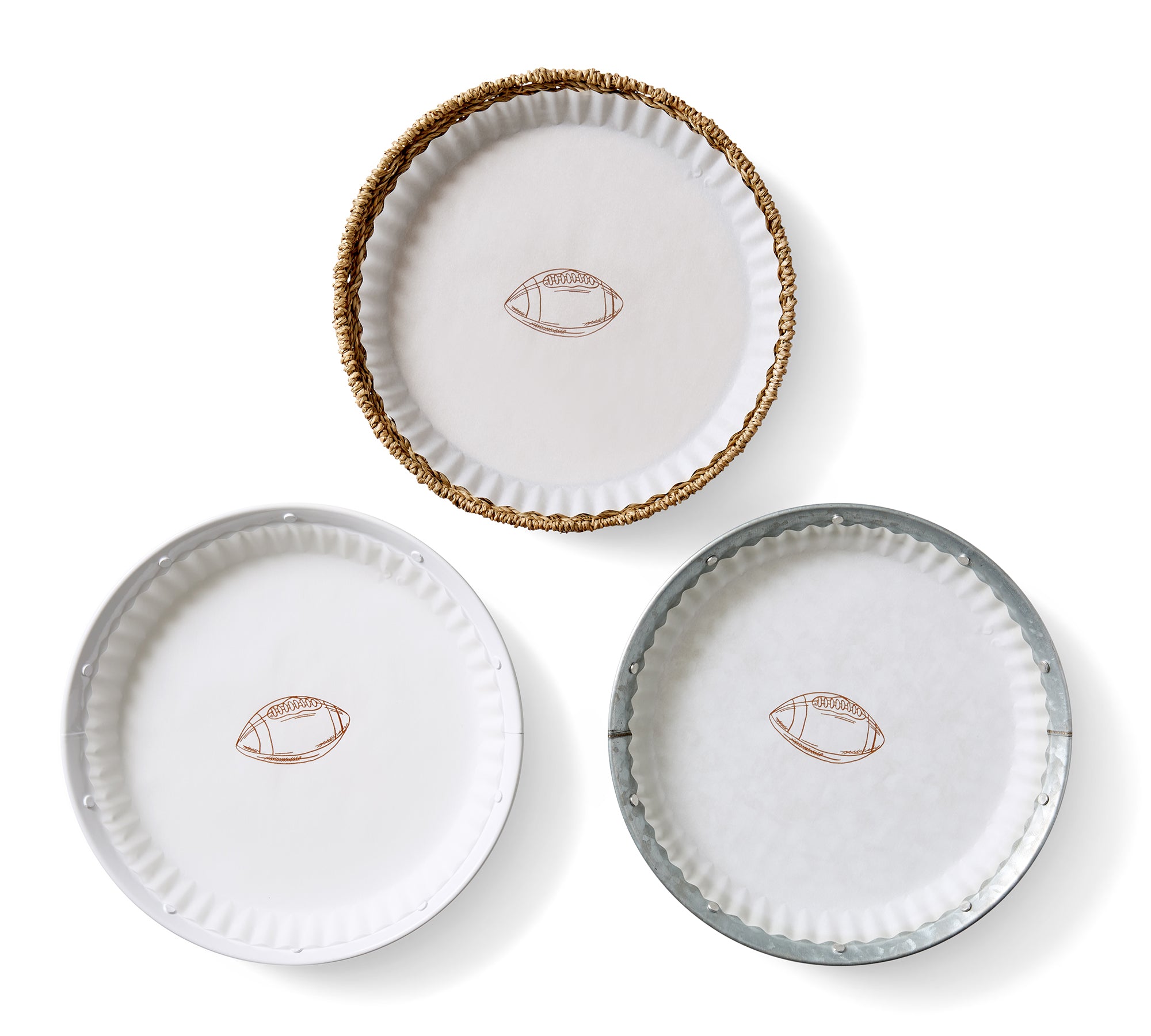 "Touchdown!" pre-formed plate liners – Plate & Pattern