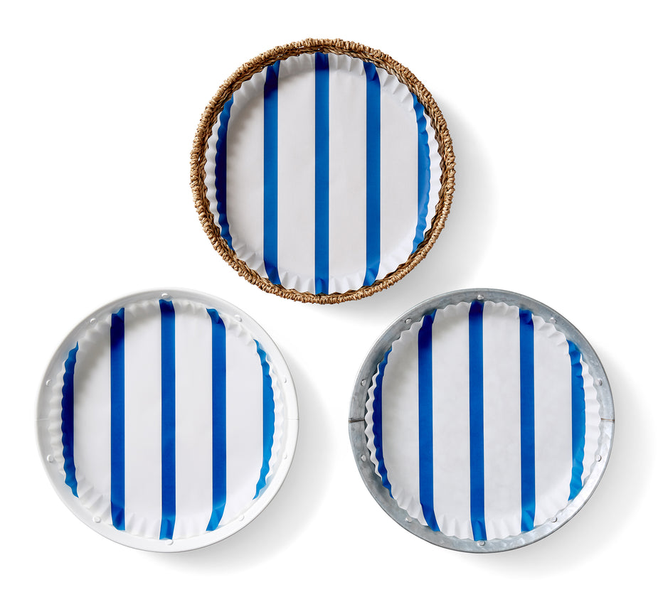 "Go Team Blue" preformed plate liners – Plate & Pattern