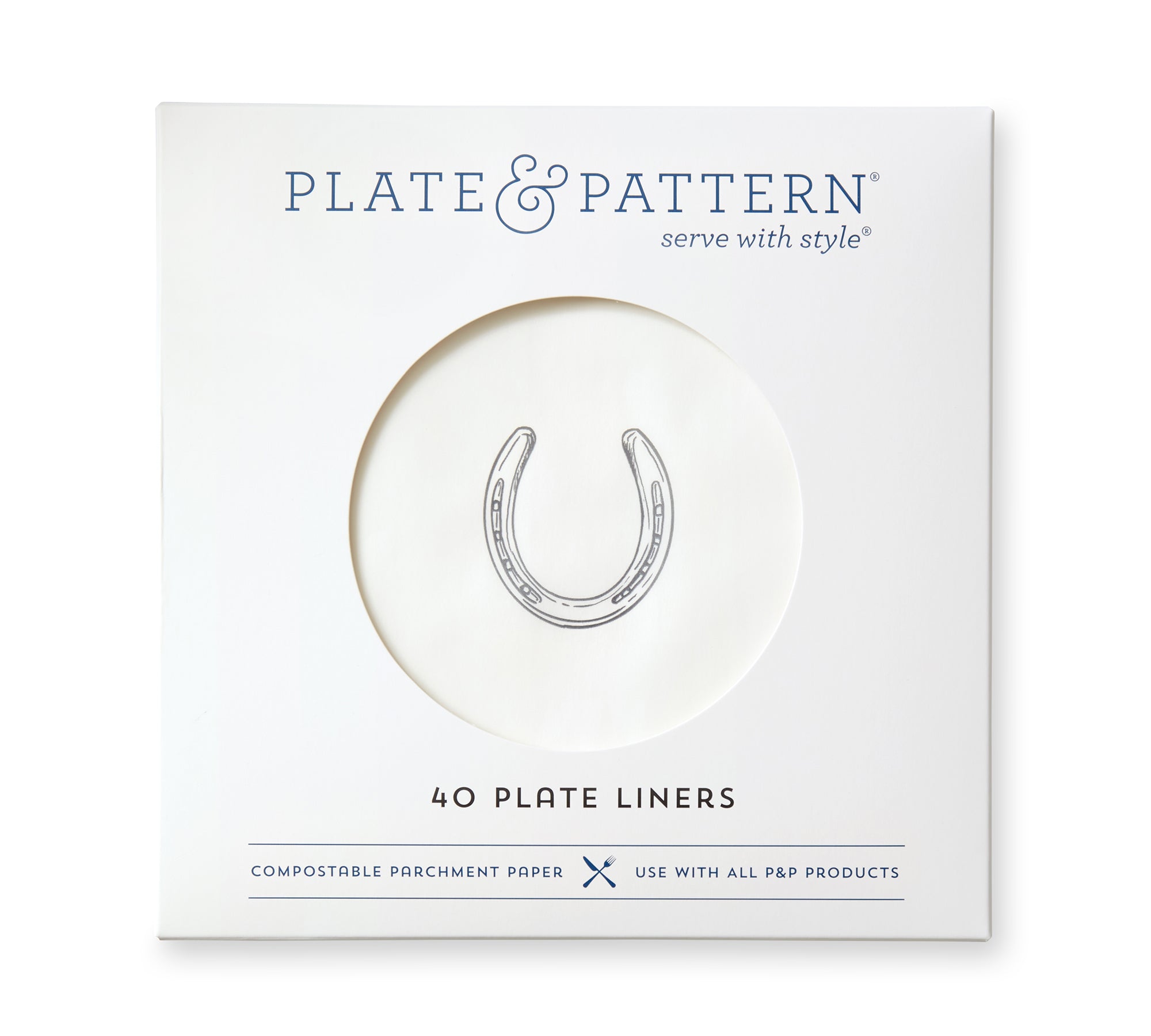 "Giddy Up!" pre-formed plate liners – Plate & Pattern
