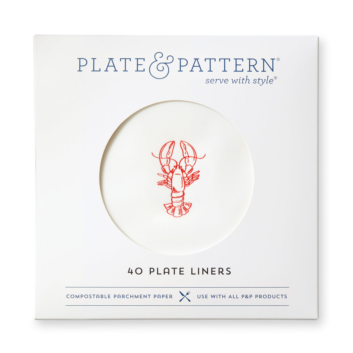 "Let's Get Crackin'" preformed plate liners – Plate & Pattern