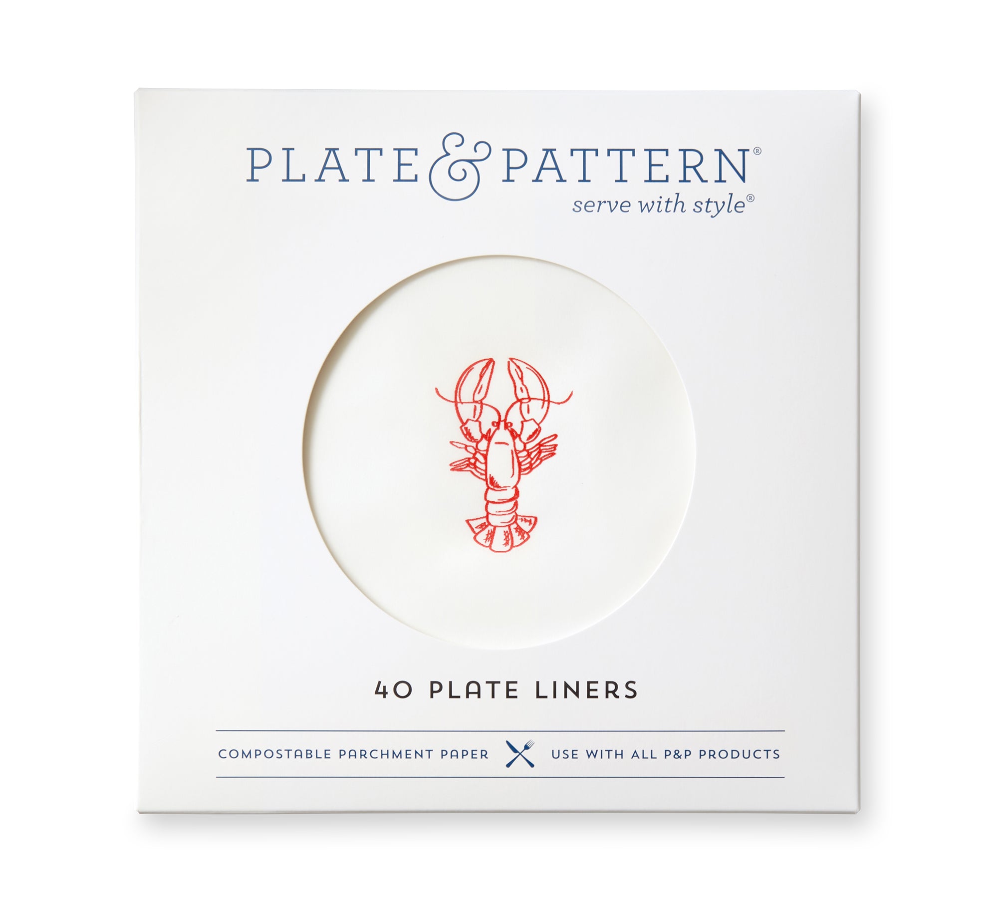 "Let's Get Crackin'" pre-formed plate liners – Plate & Pattern