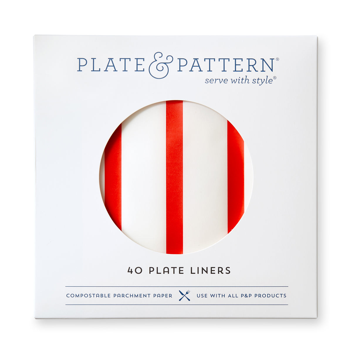 "Go Team Red" preformed plate liners – Plate & Pattern