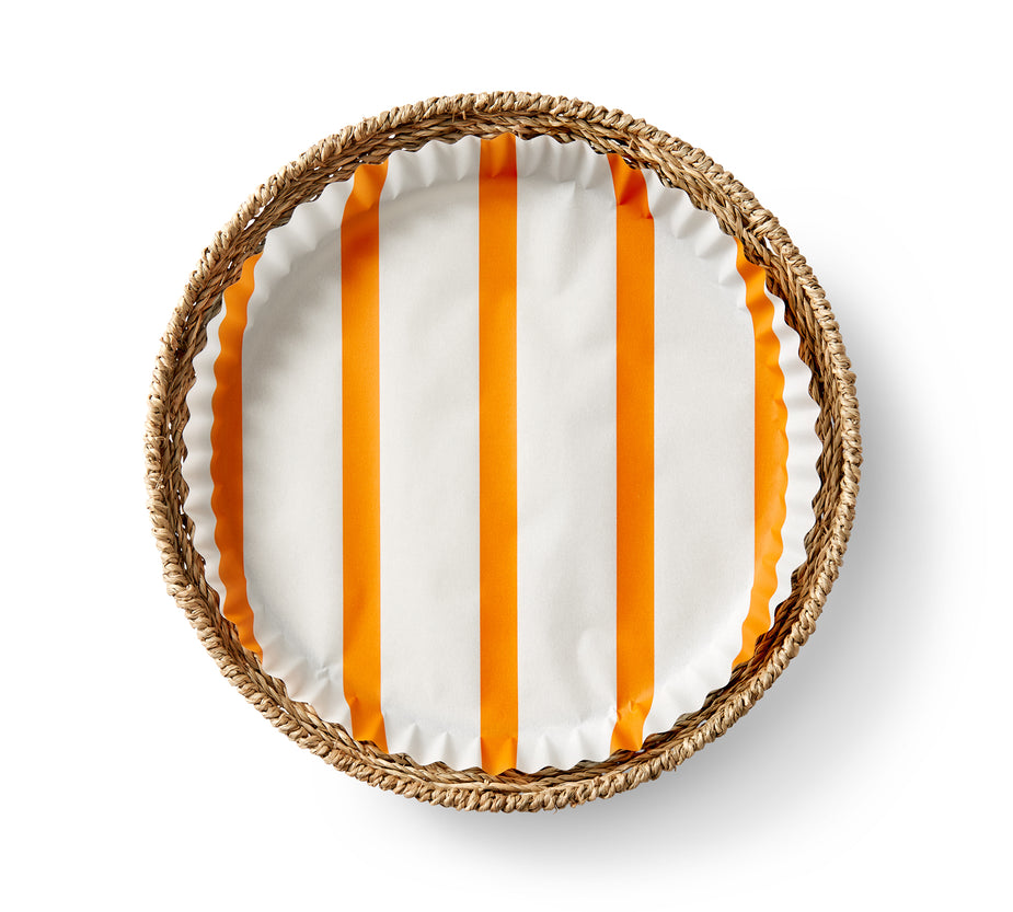 "Go Team Orange" preformed plate liners – Plate & Pattern