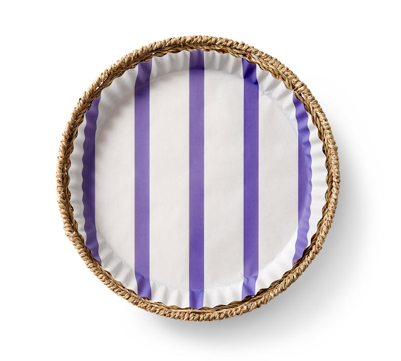 "Go Team Purple" pre-formed plate liners – Plate & Pattern