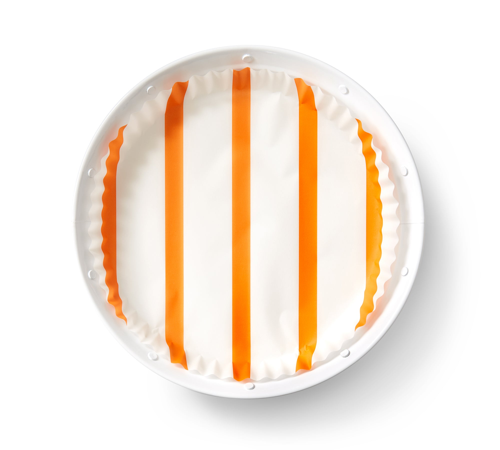 "Go Team Orange" pre-formed plate liners – Plate & Pattern