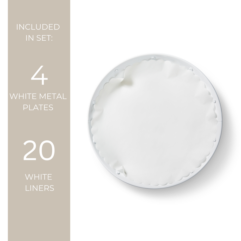White Metal Plates – Plate & Pattern