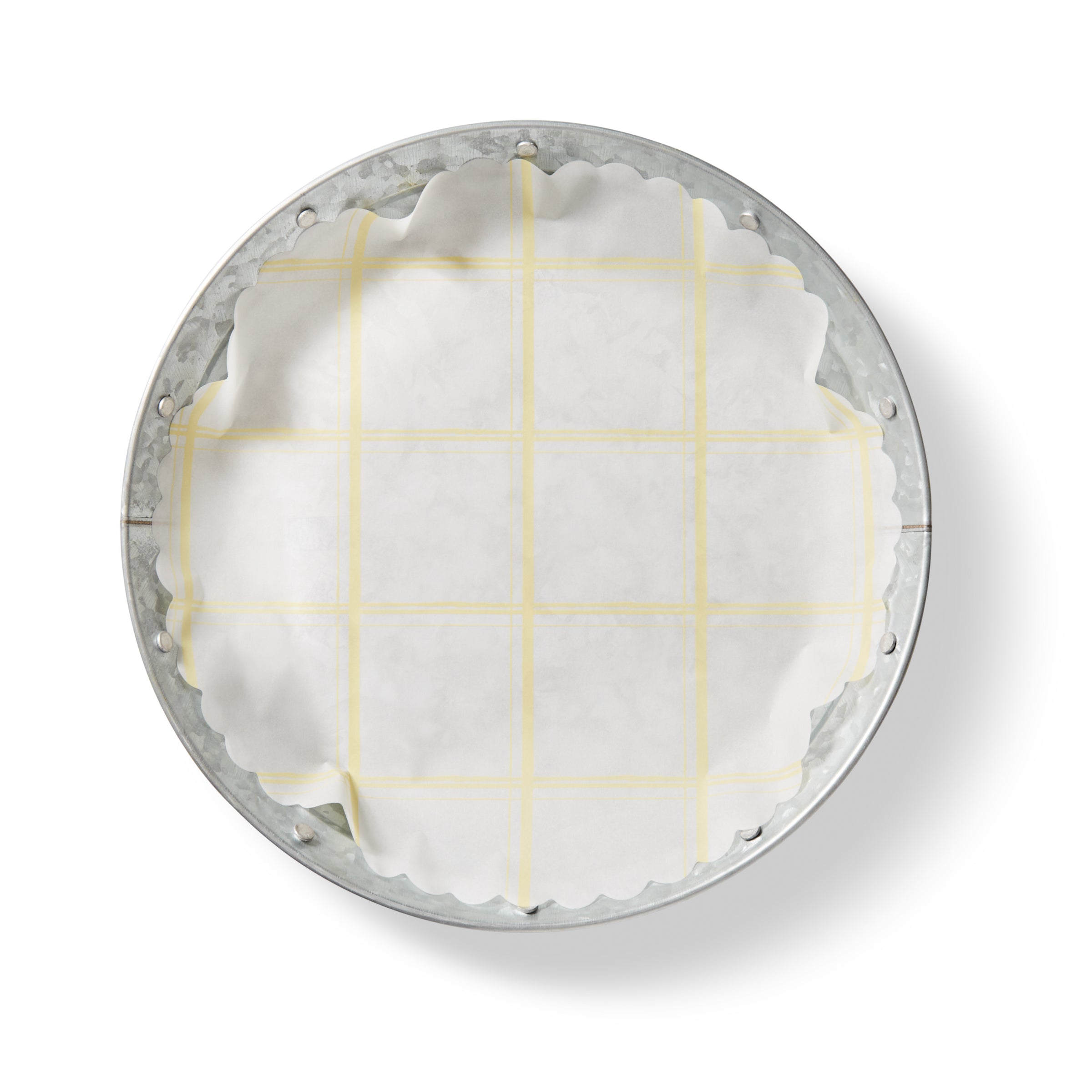 "Lemon Chiffon" flat plate liners – Plate & Pattern