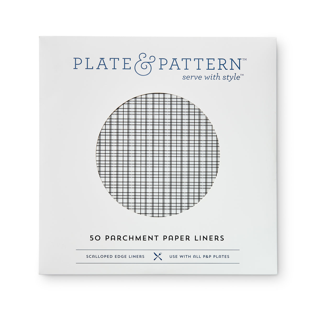 "Not All Black & White" flat plate liners – Plate & Pattern